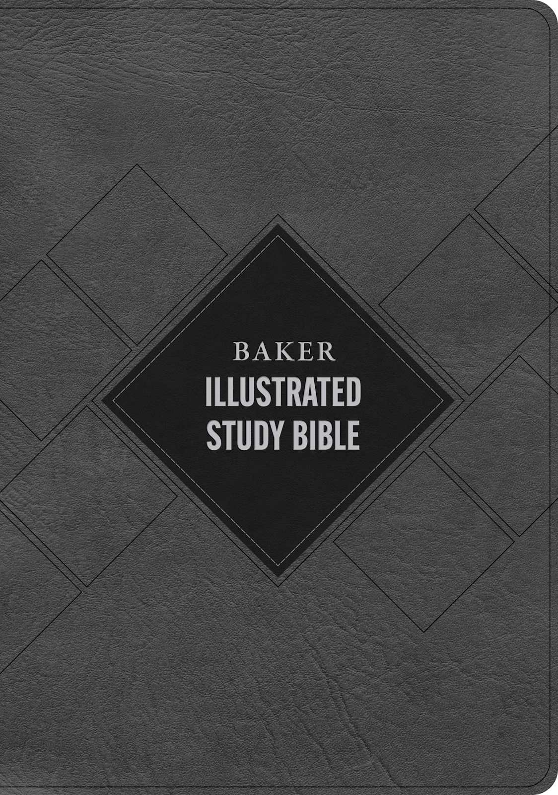 CSB Baker Illustrated Study Bible, Charcoal LeatherTouch, Indexed - CSB